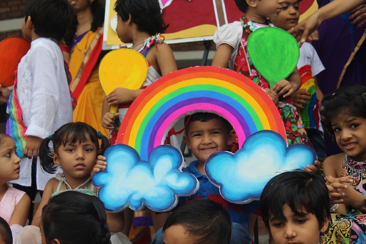 RAINBOW DAY CELEBRATION – Pre-Primary Section - RMG Maheshwari School